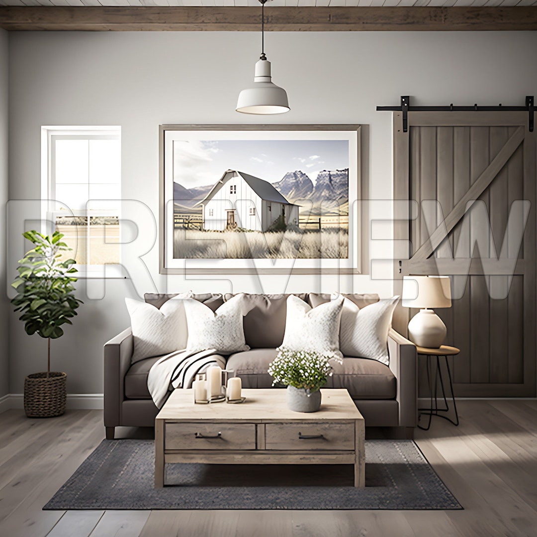 10 Modern Farmhouse Frame Mock Ups / Modern Style Mock up / Frame Mock ...