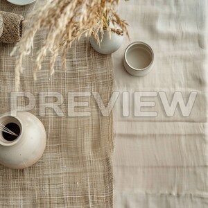 25 X BOHO Table Flat Lay Mockup Bundle Add Your Products | Digital ...