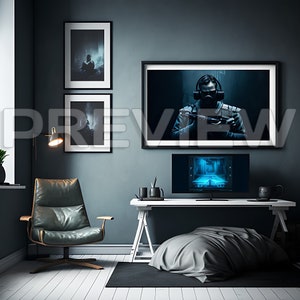 10 Frame Mock Ups / Gamer Room Mock up / Streamer Frame Mock up Bundle ...