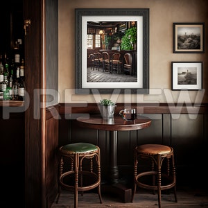 10 Pub Interior Frame Mockup / Bar Frame Mockup/ Pub Frame Mockup ...