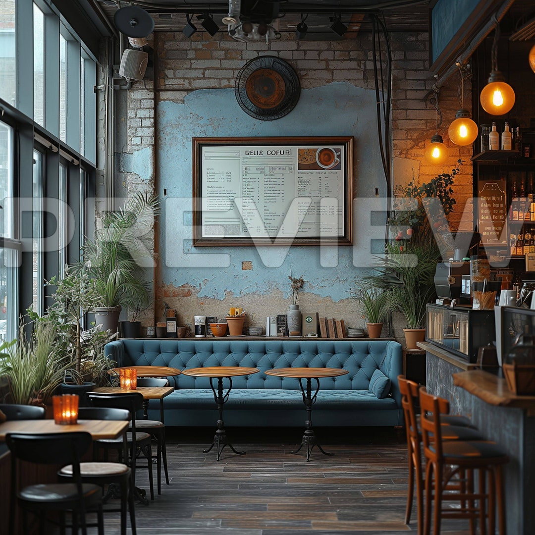 10 Coffee Shop Frame Mock Ups, Café Mock Up, Frame Mock up Bundle ...