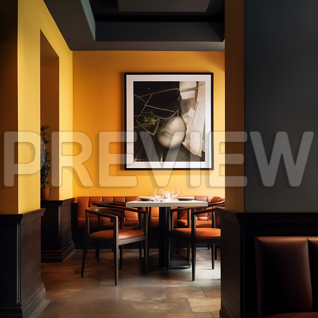 10 Restaurant Frame Mockup / Vertical Horizontal and Square Restaurant ...