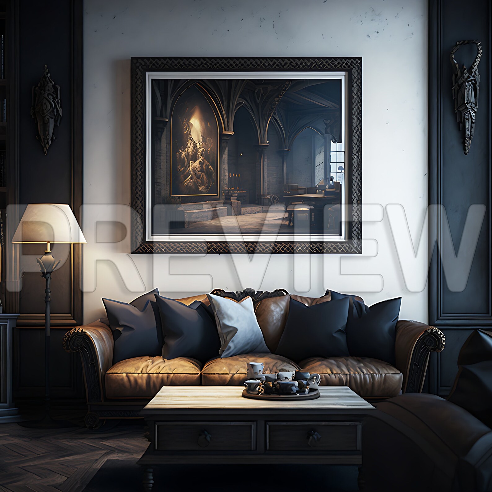 10 Gothic Luxury Interior Design Frame Mockups / Goth Mock Ups - Etsy UK