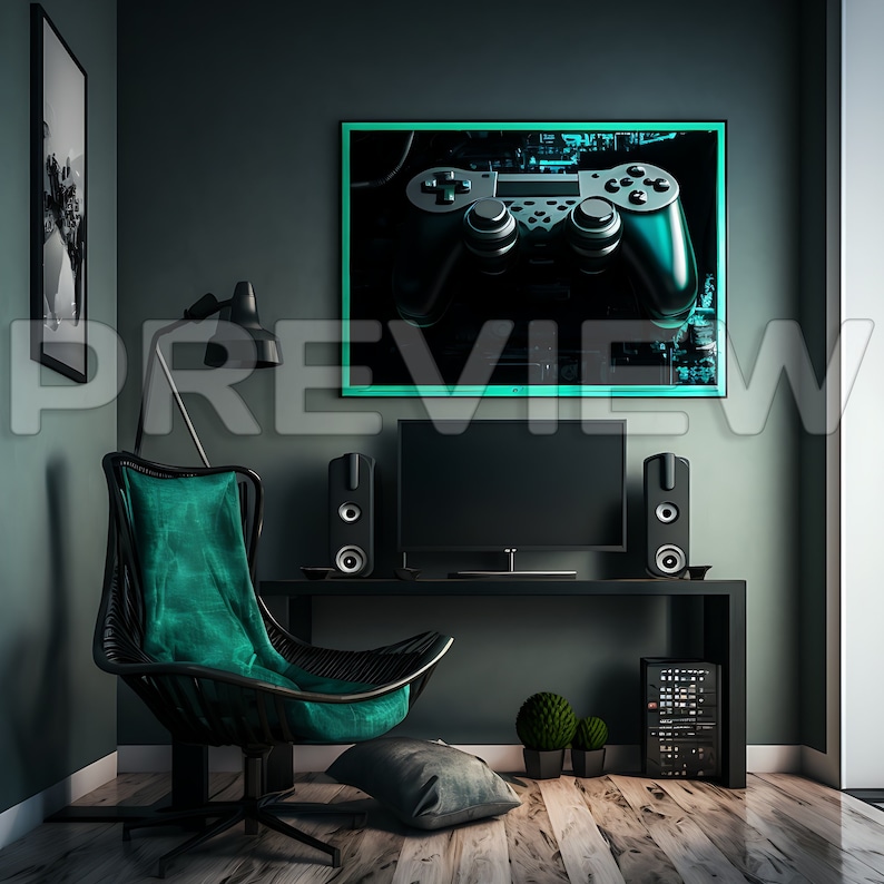 10 Frame Mock Ups / Gamer Room Mock up / Streamer Frame Mock - Etsy