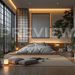 10 Serenity in Luxury Bedroom Frame Mock Ups , Luxury Mockup Frame in ...