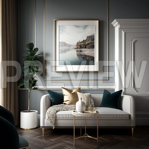 S2 10 Compact Luxury Interior Design Frame Mockups / Parisian Style ...