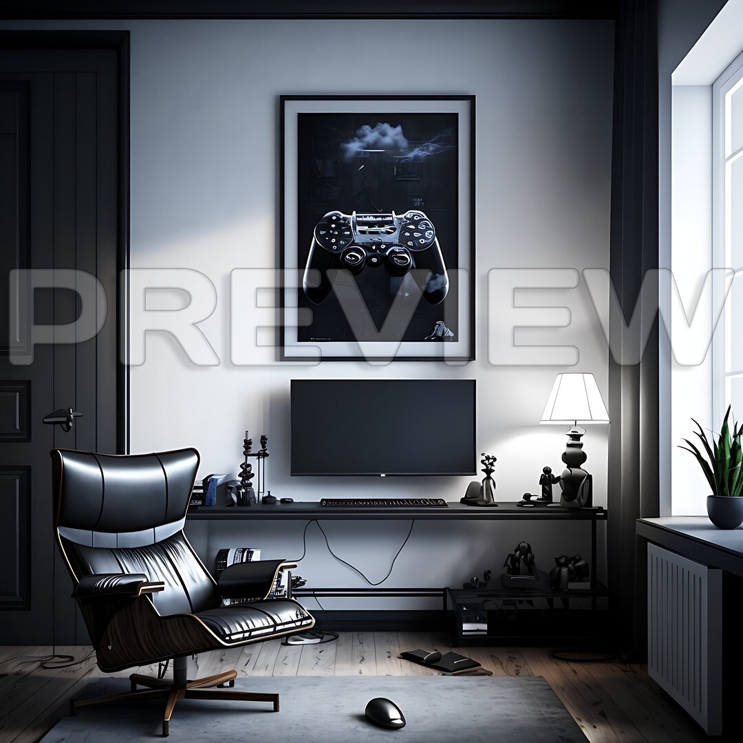 10 Frame Mock Ups / Gamer Room Mock up / Streamer Frame Mock up Bundle ...