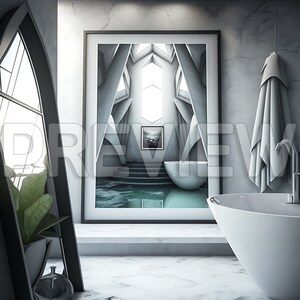 50 Futuristic Interior Design Frame Mockups / Futuristic Style Mock Ups ...