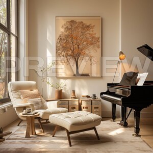 10 Music Room Frame Mock Ups / Modern Music Room Style Mock up / Frame ...