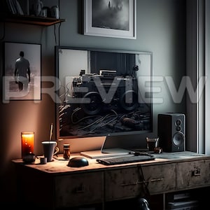 10 Frame Mock Ups / Gamer Room Mock up / Streamer Frame Mock up Bundle ...