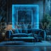 Neon Stream Webcam Backgrounds: Realistic Interiors (JPG, PNG Digital ...