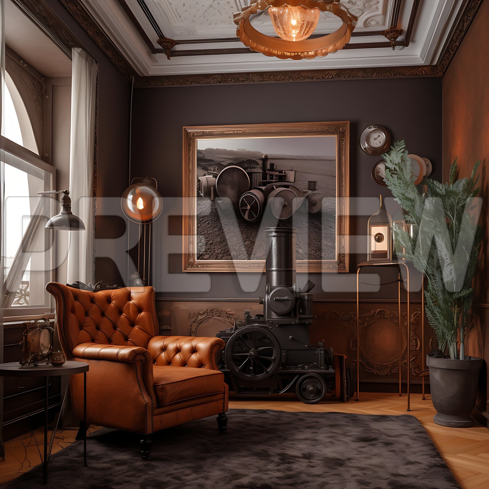 10 Steampunk Style Frame Mock Ups / Steampunk Style Mock up / Frame ...