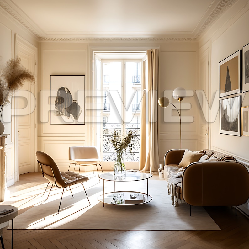 10 French Style Beige Interior Design Frame Mockups / Fench - Etsy