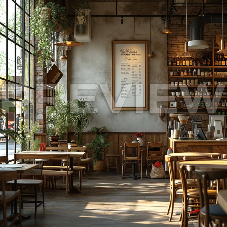 10 Coffee Shop Frame Mock Ups, Café Mock Up, Frame Mock up Bundle ...