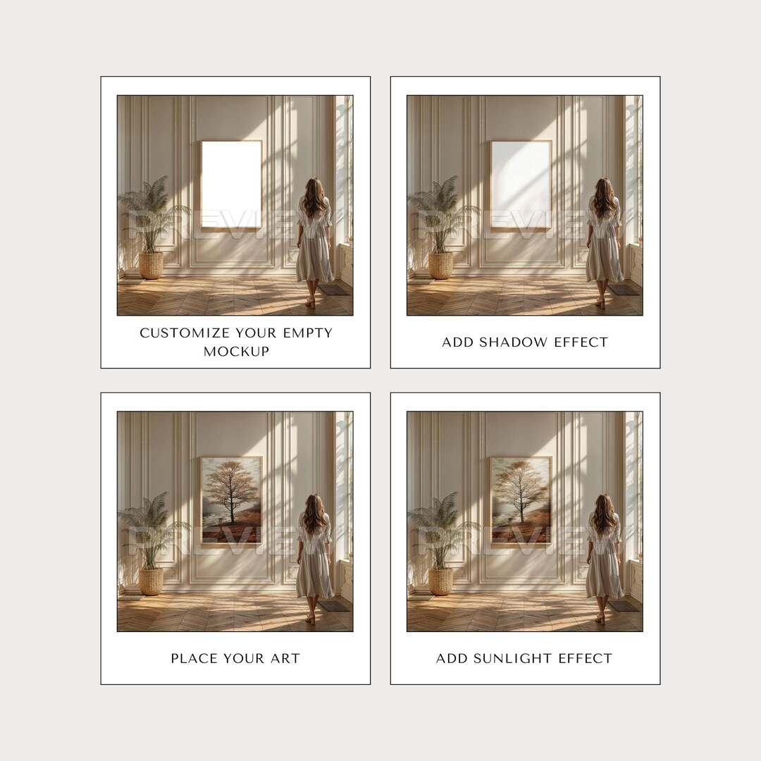 2:3 Modern Wood Frame Mockup - 2x3 Frame Mockup Frame Mock Ups ...