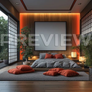 10 Serenity in Luxury Bedroom Frame Mock Ups , Luxury Mockup Frame in ...