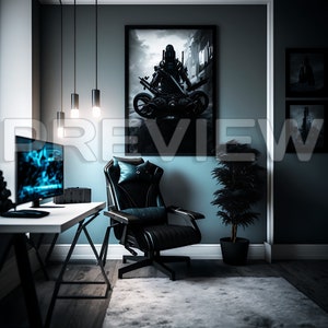 10 Frame Mock Ups / Gamer Room Mock up / Streamer Frame Mock up Bundle ...