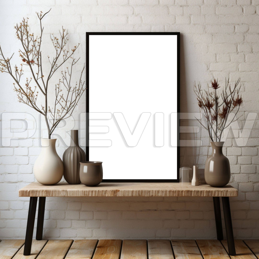 Minimalist Entryway Frame Mock up / Modern Minimalist Mock up / Frame ...