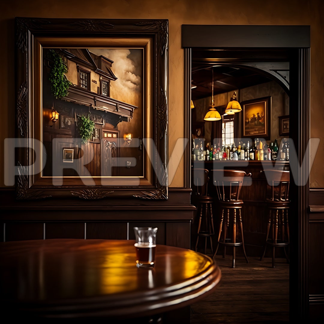 10 Pub Interior Frame Mockup / Bar Frame Mockup/ Pub Frame Mockup ...
