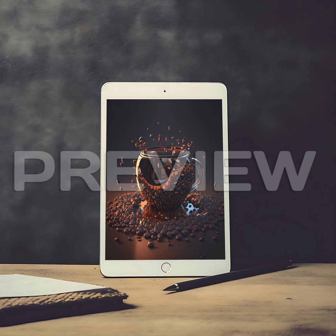 White iPad Mockup, Device Mockup, Digital Planner Mockup, iPad Planner ...