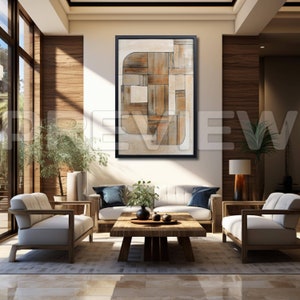 10x Set 2 Luxury Hotel Lobby Frame Mock Ups / Modern Waiting Room Mock ...