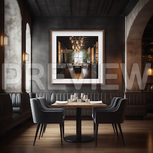 10 Restaurant Frame Mockup / Vertical Horizontal and Square Restaurant ...