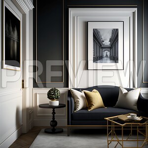 S2 10 Compact Luxury Interior Design Frame Mockups / Parisian Style ...