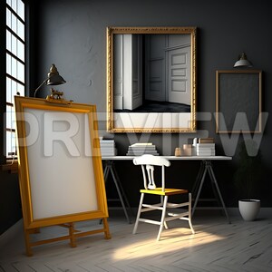 Set1- 10 Art Studio Frame Mock Ups / Studio Frame Mockup Bundle /stock ...