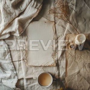 25 X BOHO Table Flat Lay Mockup Bundle Add Your Products | Digital ...