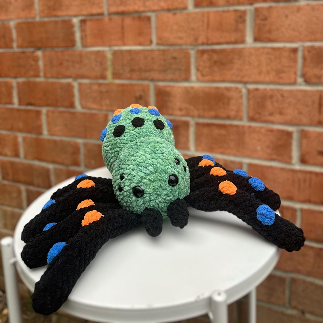 Green Bobble Spider - Halloween - Crochet Amigurumi Plush - Etsy