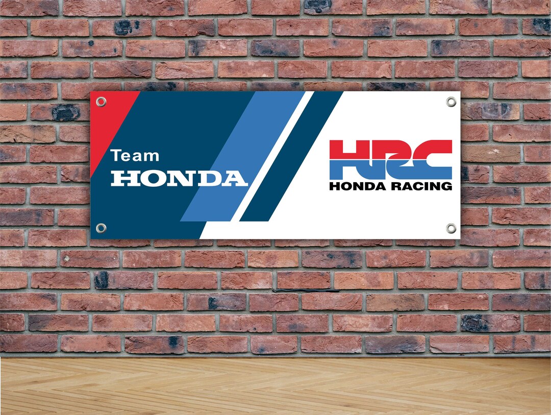 Honda Hrc Logo Banner Vinyl Garage Signoffice or Showroom - Etsy
