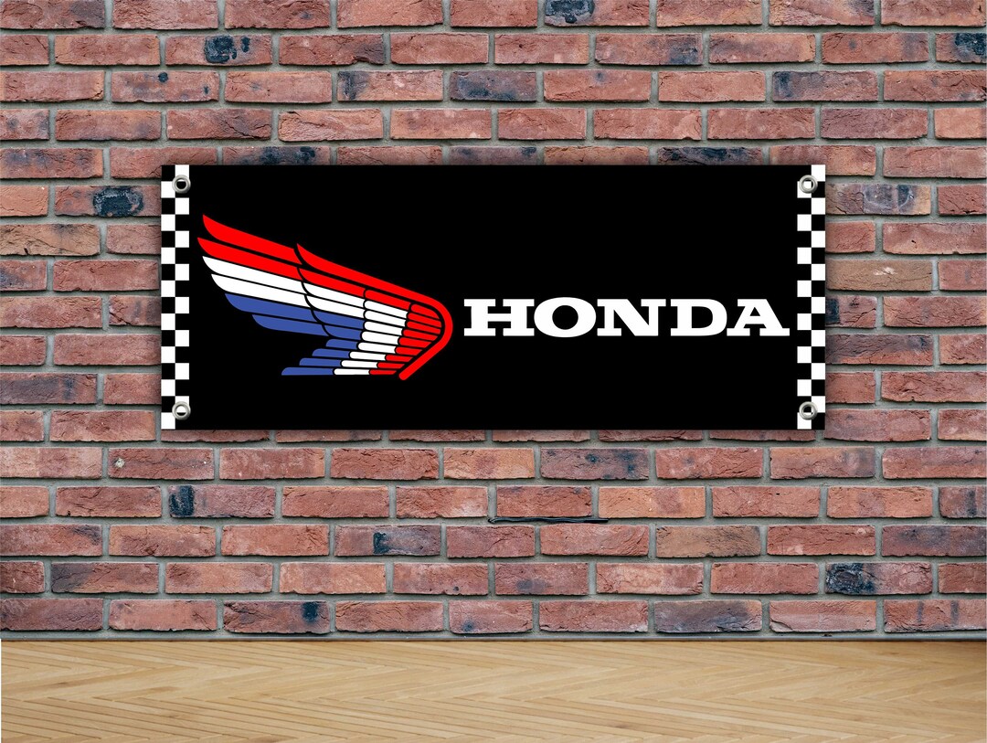 Honda Logo Banner Vinyl, Garage Sign,office or Showroom, Flag, Racing Poster, Auto Car Shop, Car ...