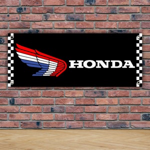 Honda Logo Banner Vinyl, Garage Sign,office or Showroom, Flag, Racing ...