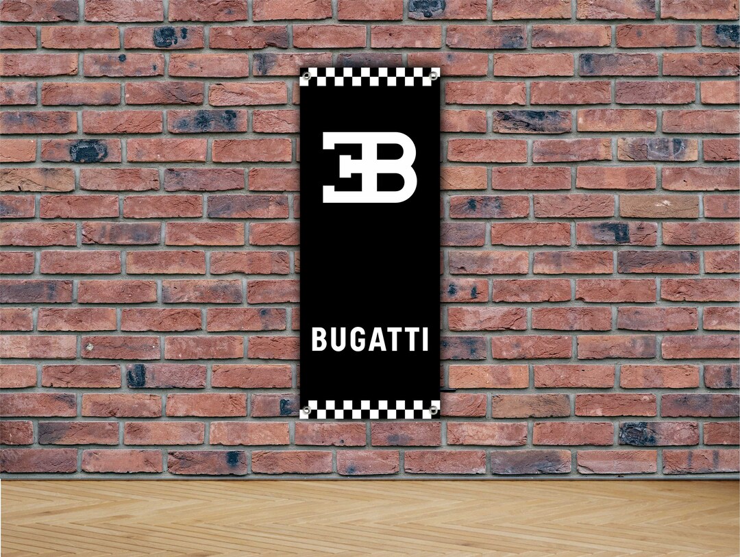 BUGATTI Logo Banner Vinyl, Garage Sign,office or Showroom, Flag, Racing ...