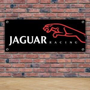 JAGUAR Logo Banner Vinyl, Garage Sign,office or Showroom, Flag, Racing ...