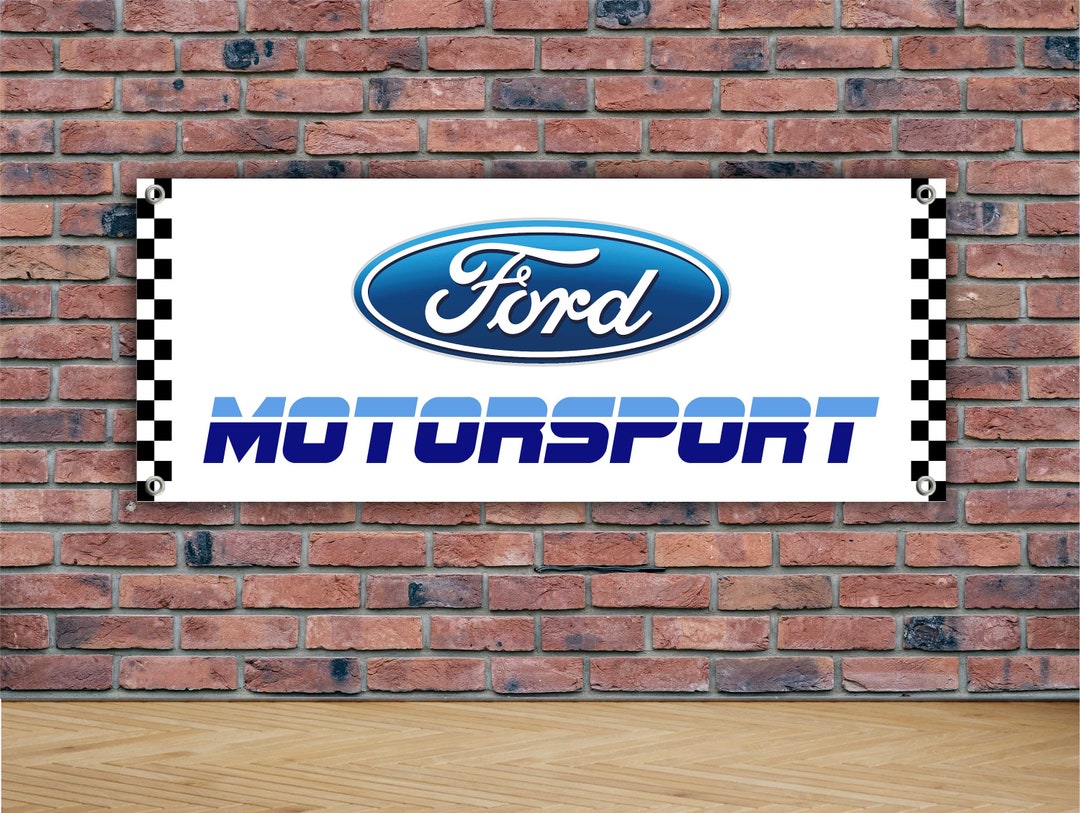 Ford Motorsport Logo Banner Vinyl Garage Signoffice or - Etsy