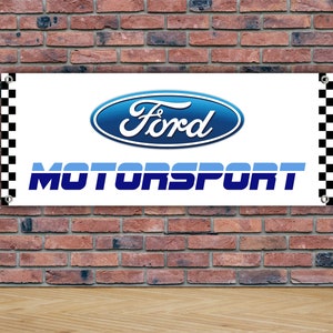 Ford Motorsport Logo Banner Vinyl Garage Signoffice or - Etsy