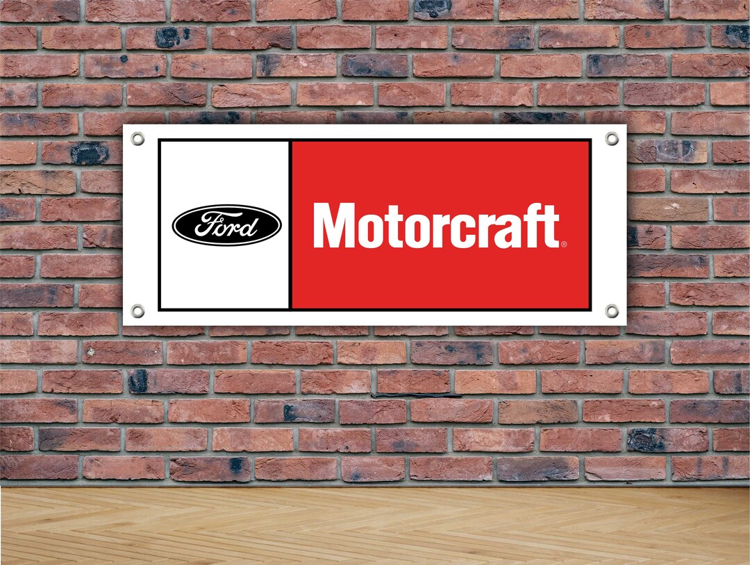 Ford Motorcraft Logo Banner Vinyl, Garage Sign,office or Showroom, Flag ...