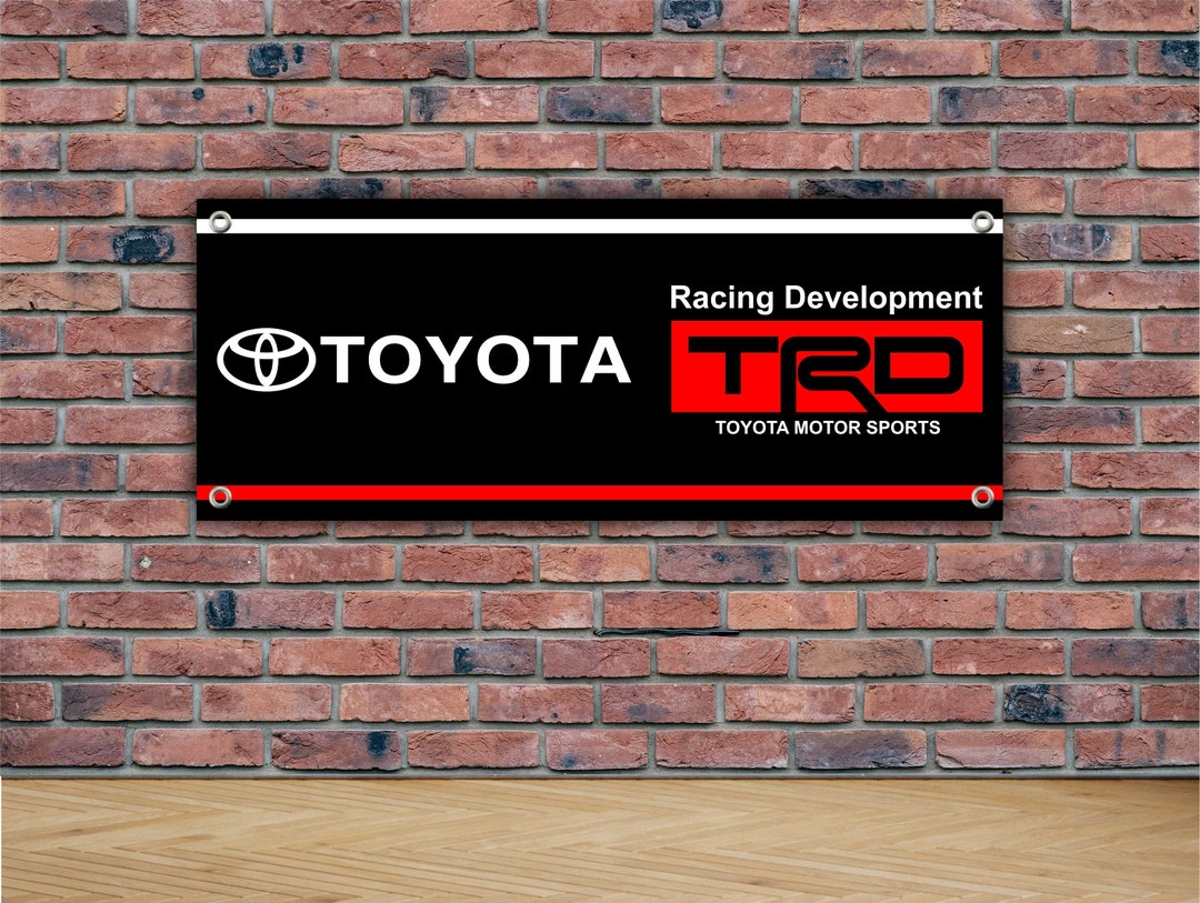 Toyota Trd Racing Logo Banner Vinyl, Garage Sign,office or Showroom ...