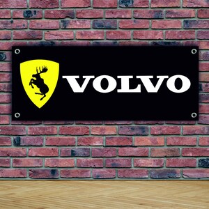 VOLVO Logo Banner Vinyl, Garage Sign,office or Showroom, Flag, Racing ...