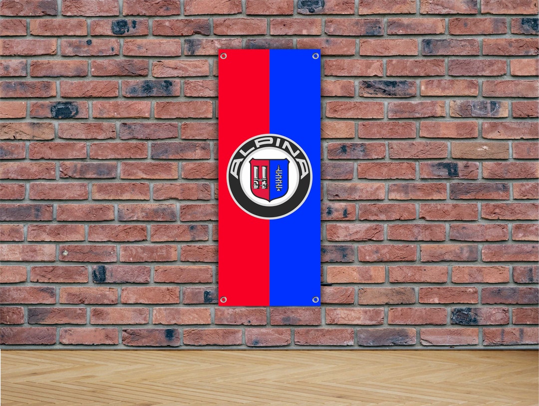 ALPINA Logo Banner Vinyl, Garage Sign,office or Showroom, Flag, Racing ...