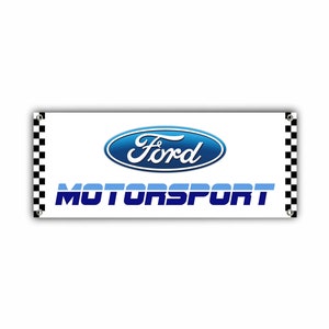 Ford Motorsport Logo Banner Vinyl Garage Signoffice or - Etsy