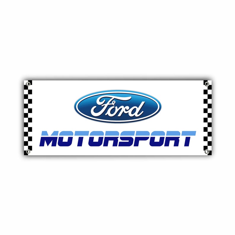 Ford Motorsport Logo Banner Vinyl Garage Signoffice or - Etsy