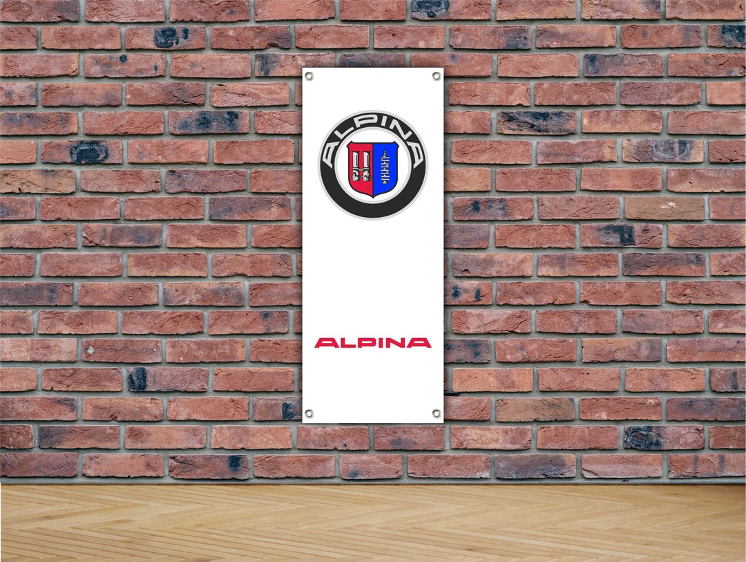 ALPINA Logo Banner Vinyl, Garage Sign,office or Showroom, Flag, Racing ...