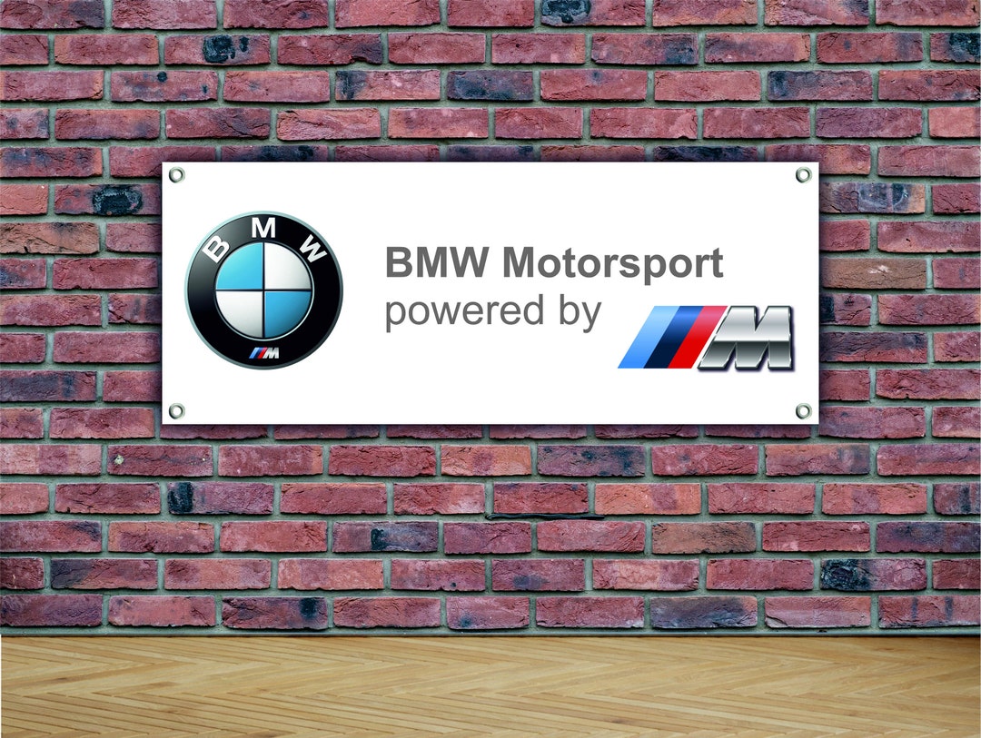 BMW Motorsport Logo Banner Vinyl Garage Signoffice or - Etsy
