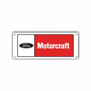 Ford Motorcraft Logo Banner Vinyl, Garage Sign,office or Showroom, Flag ...