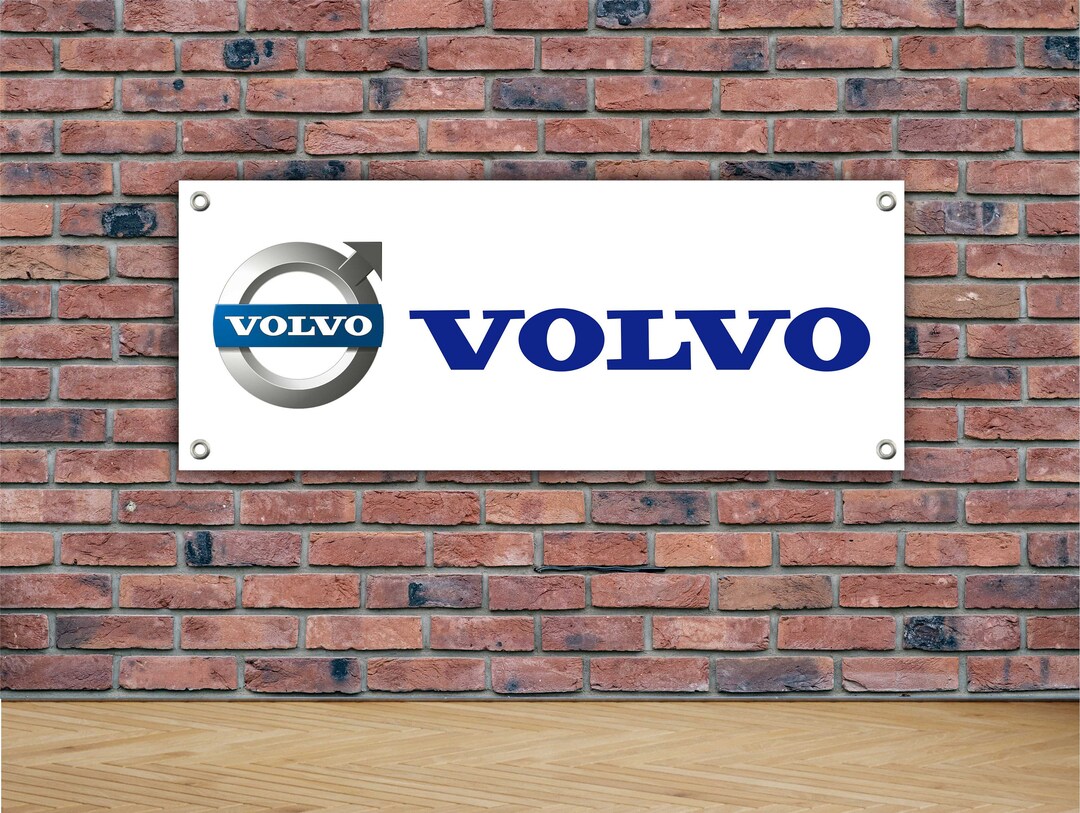 VOLVO Logo Banner Vinyl, Garage Sign,office or Showroom, Flag, Racing ...