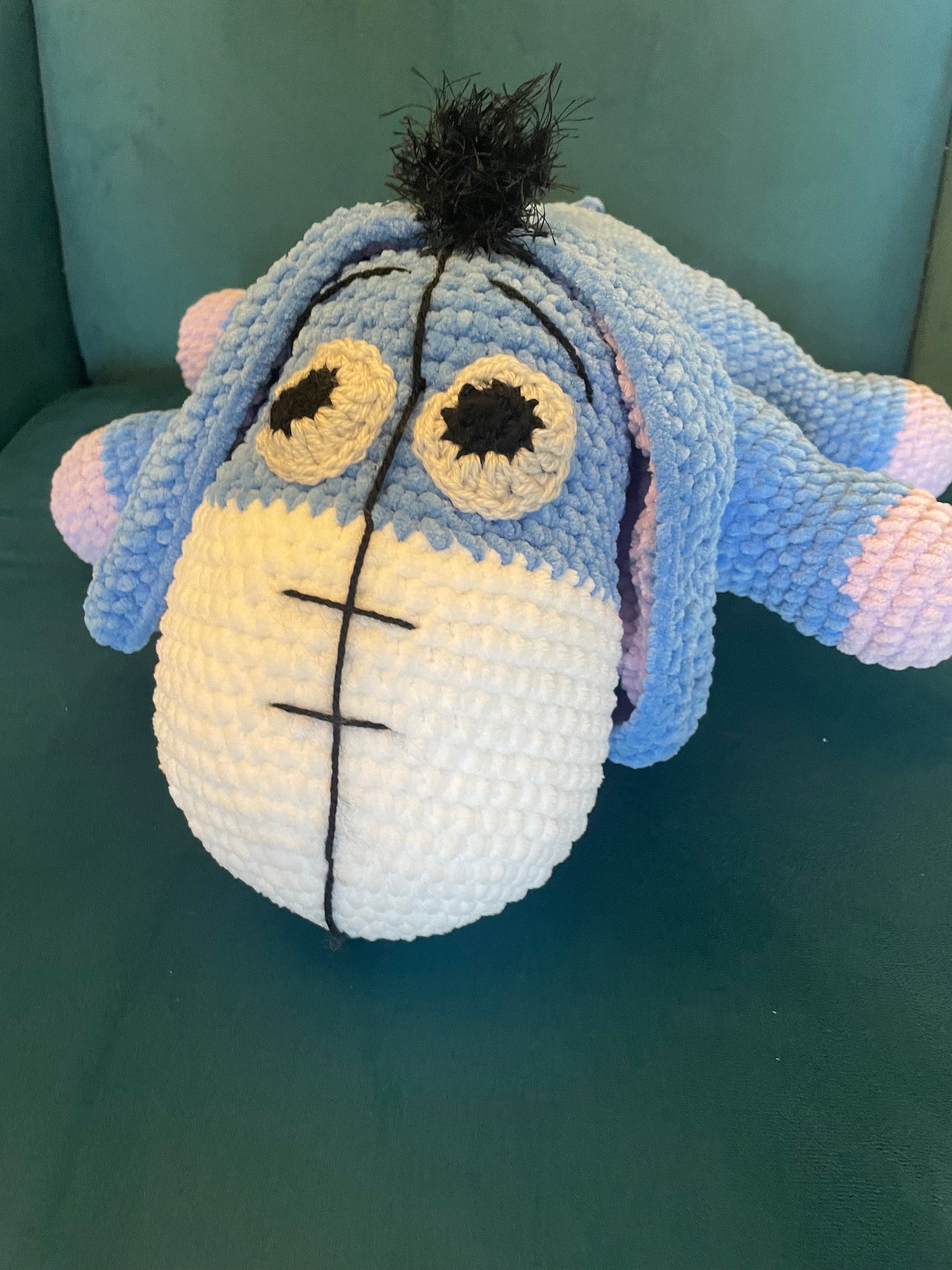 JUMBO Eeyore Crochet Donkey Plushie Stuffed Animal Handmade - Etsy