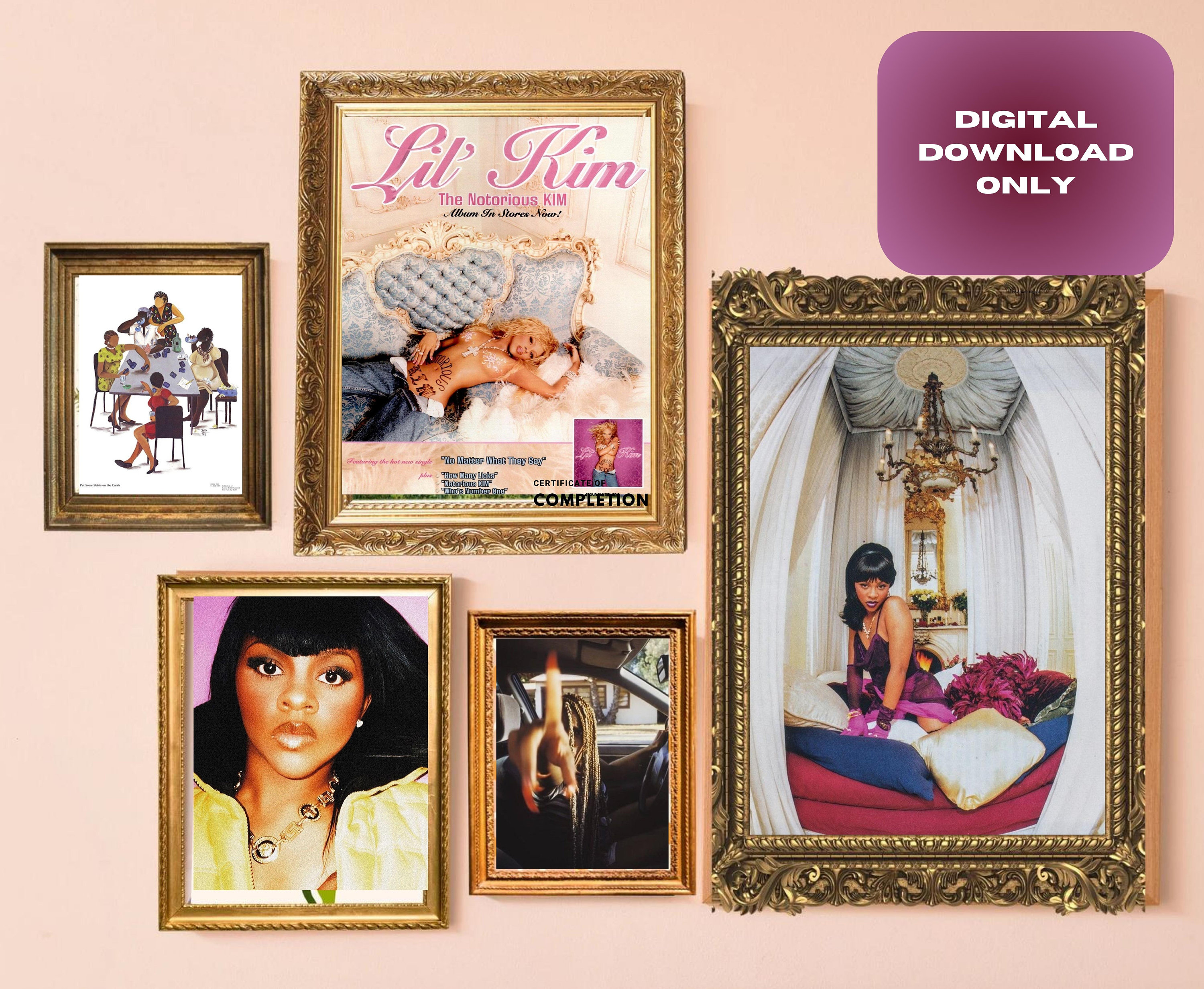 Lil Kim Hardcore Cd Vintage Poster Etsy