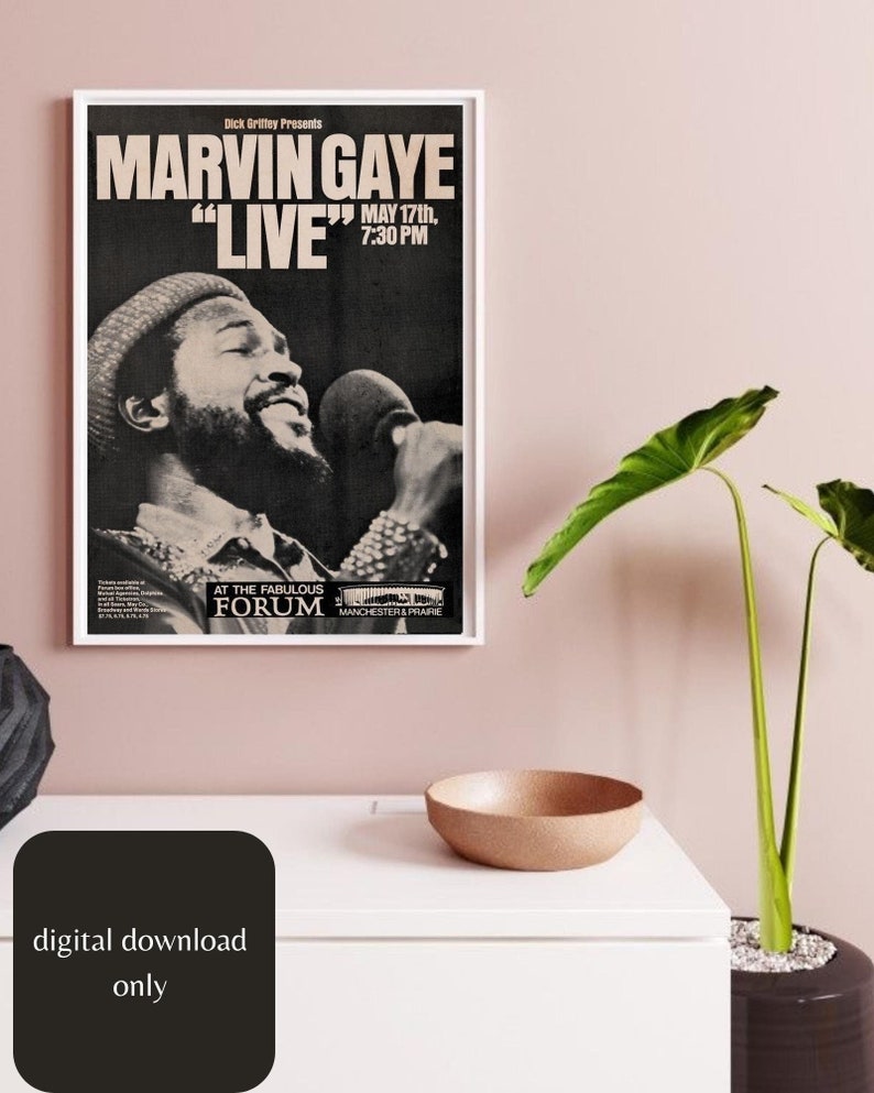 Marvin Gaye Live Digital Download - Etsy